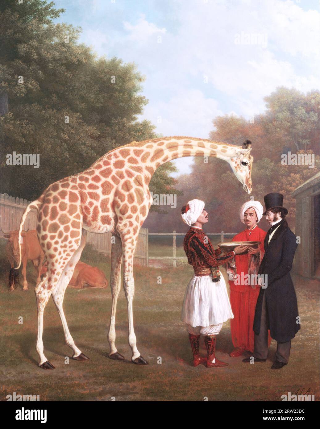 Jacques-Laurent Agasse - The Nubian Giraffe - 1827 - Commissioned by ...