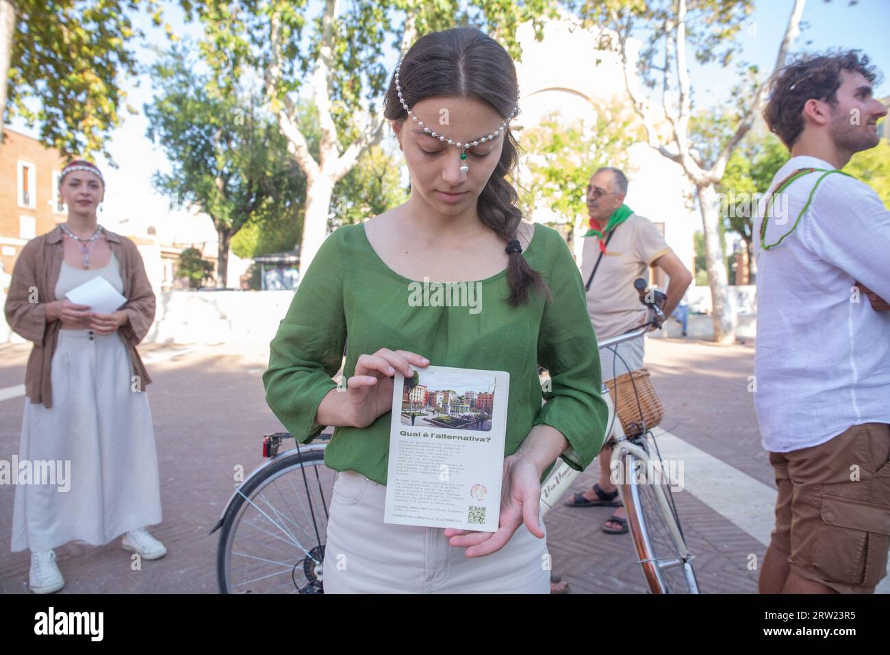 Rome, Italy. 15th Sep, 2023. Participatory Artistic Performance called ...