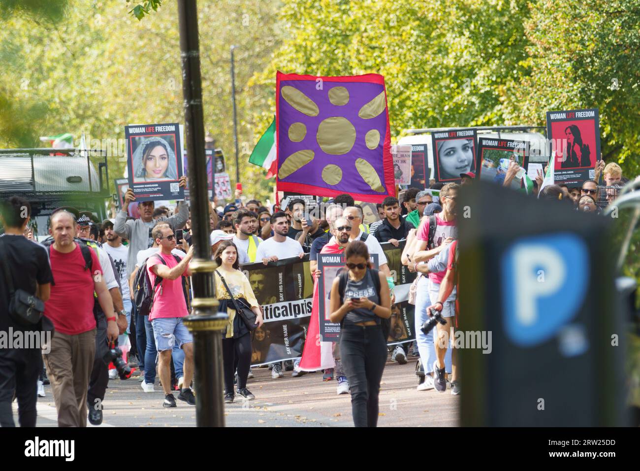 London 16th September 2023 Women Life Freedom Protesters Mark The