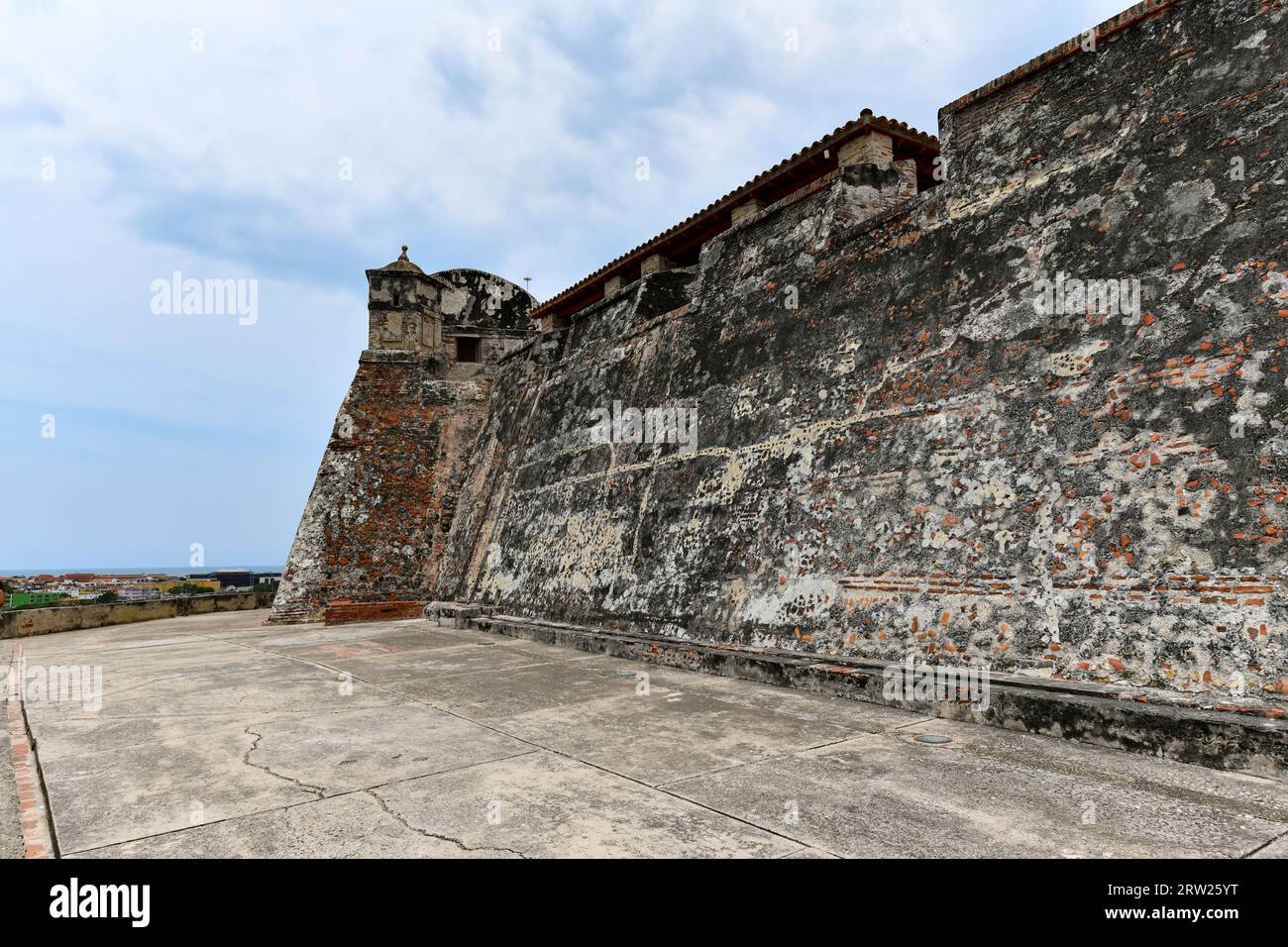 Historic fort and castle Castillo San Felipe de Barajas, Cartagena de ...
