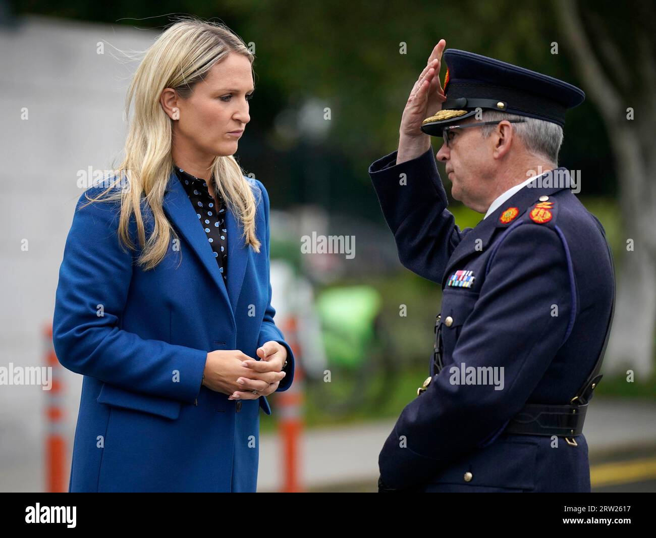 Justice minister Helen McEntee and Garda Commissioner Drew Harris ...