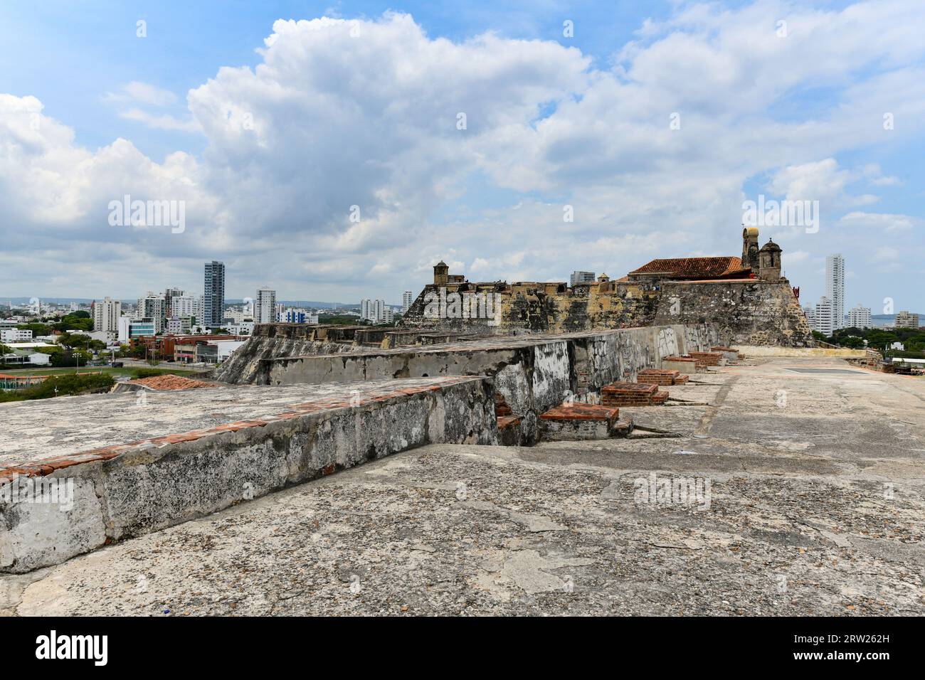 Historic fort and castle Castillo San Felipe de Barajas, Cartagena de ...