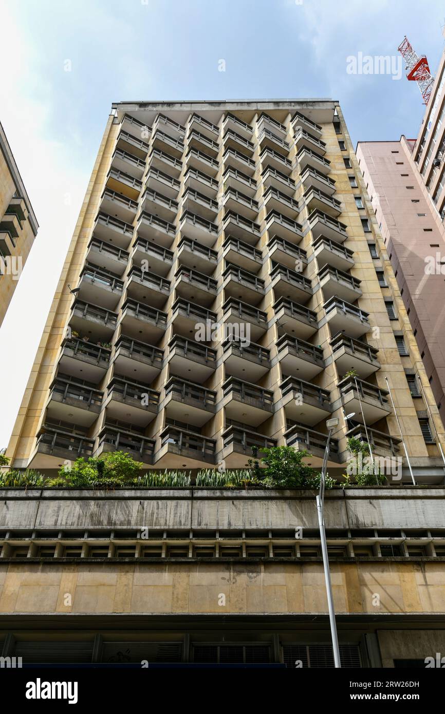 Modern apartment building in downtown Medellin, Colombia Stock Photo ...