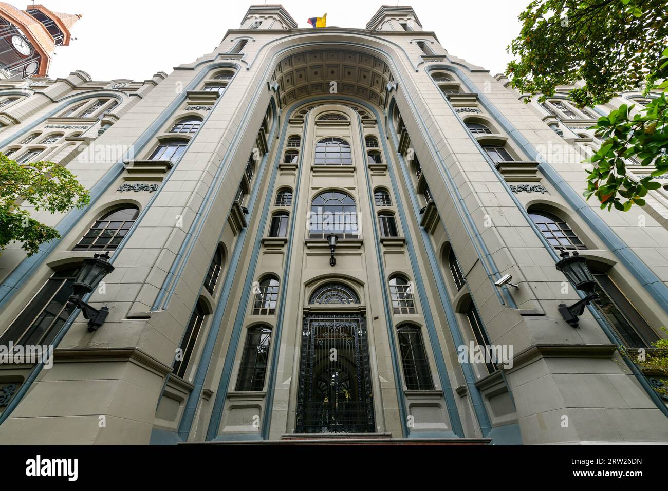 The National Palace in Medellin. The commercial building was originally ...