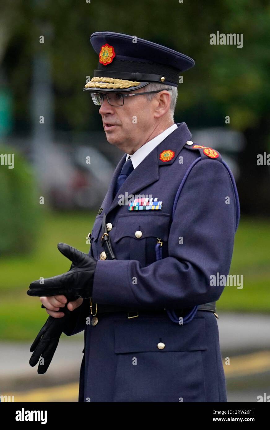 Garda Commissioner Drew Harris before the unveiling of An Garda ...