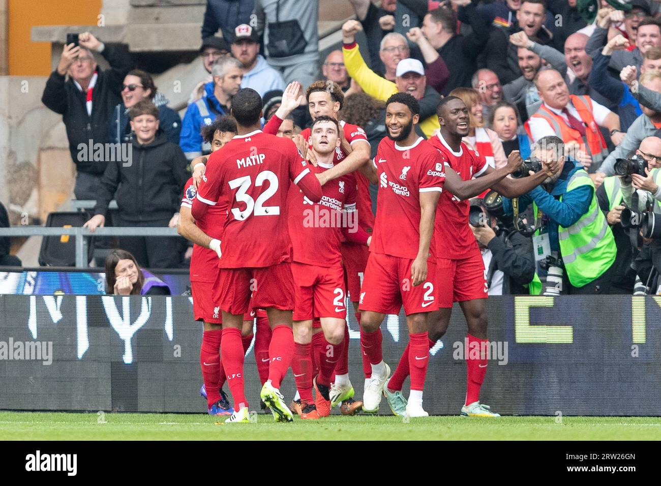 Wolverhampton, UK. 16th Sep 2023. Andrew Robertson of Liverpool (26 ...