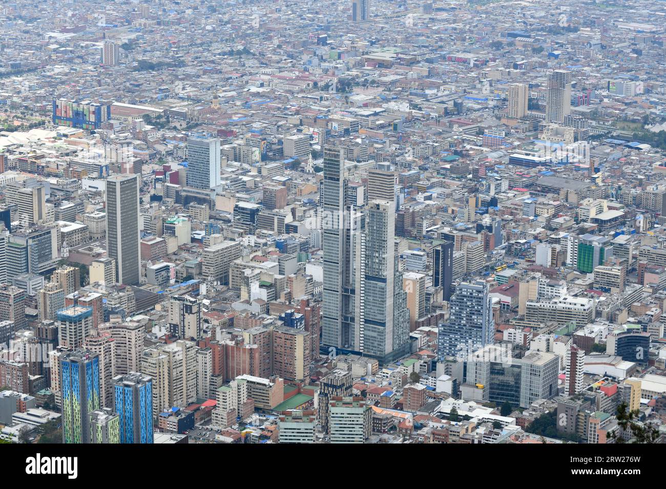 Bogota, Colombia - Apr 12, 2022: Panoramic view of Bogota City Center ...