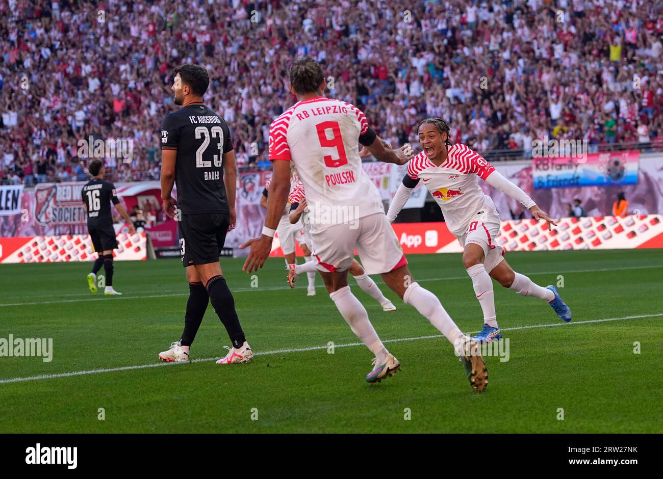 Red Bull Arena, Leipzig, Germany. 16th Sep, 2023. Xavi Simons (RB ...
