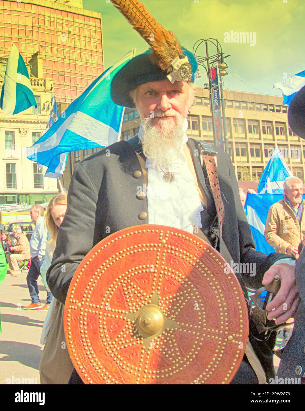 Glasgow, Scotland, UK. 16th September, 2023. Hope over fear ...