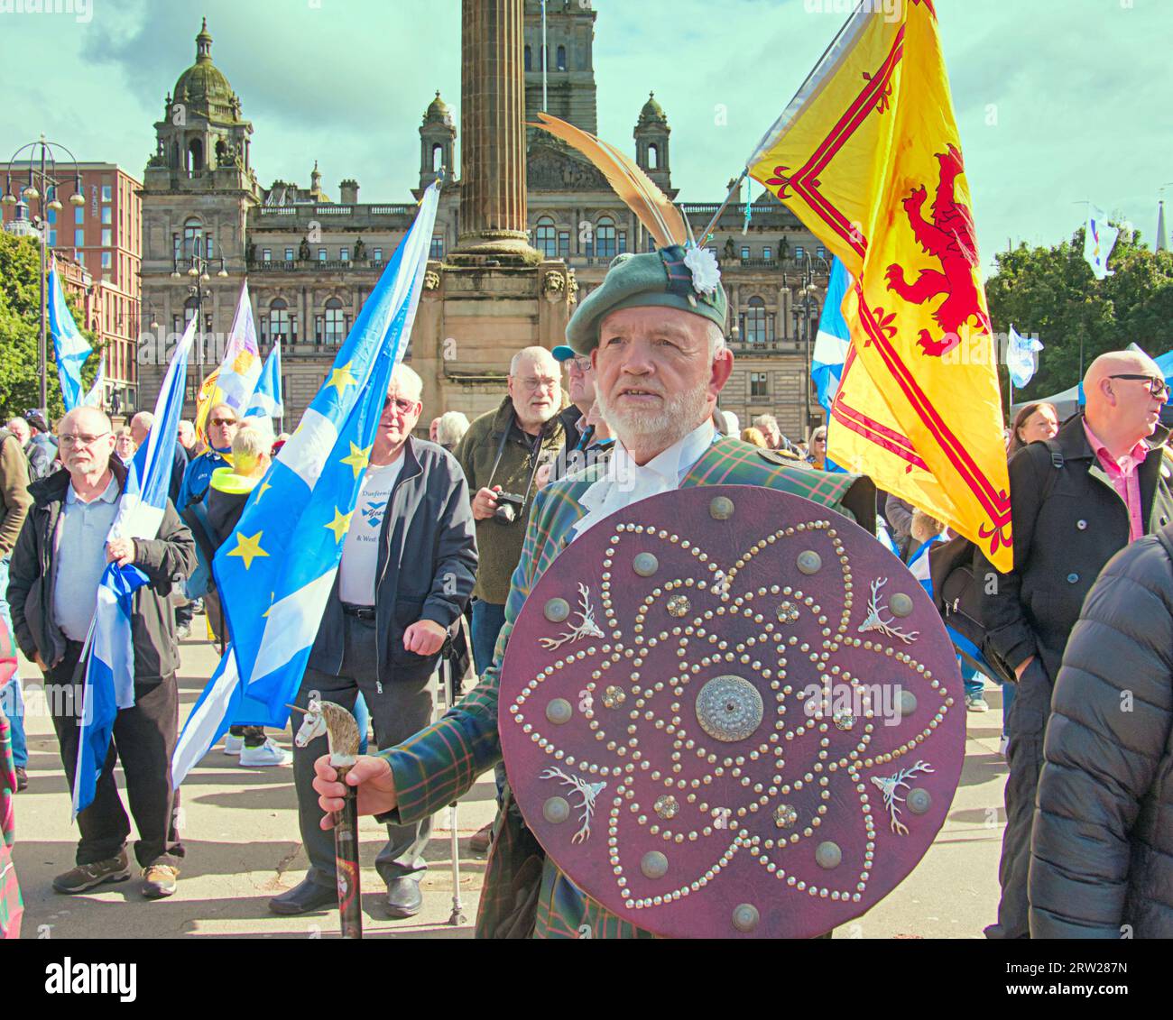 Glasgow, Scotland, UK. 16th September, 2023. Hope over fear ...