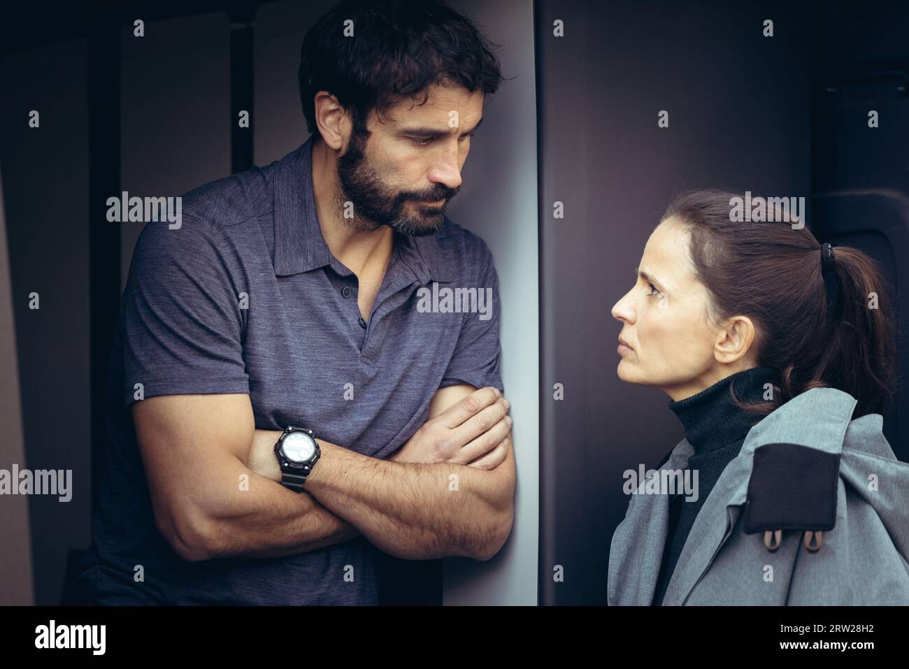 ELENA ANAYA and ALEX GARCIA in FATUM (2023), directed by JUAN GALIÑANES ...