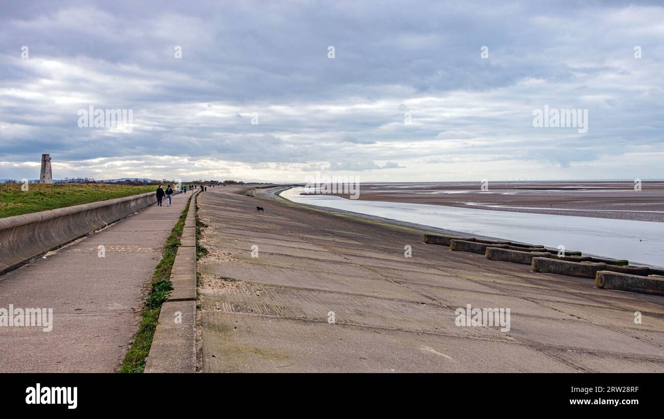 Wirral Coastal Path Leasowe Stock Photo - Alamy