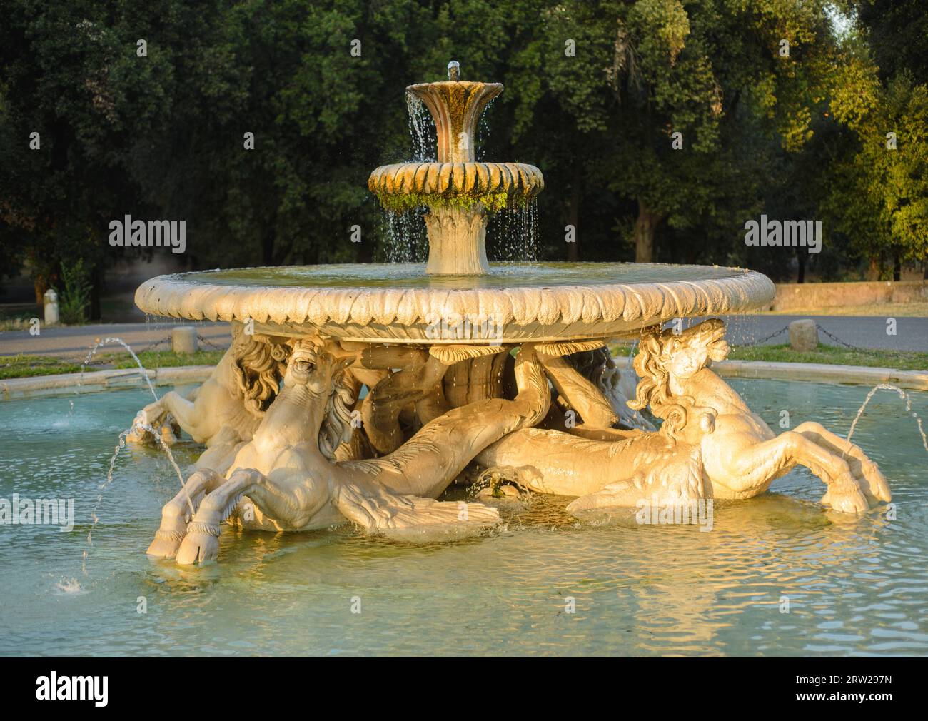 Fountain of the Sea Horses, (Fontana dei Cavalli Marini), Villa ...