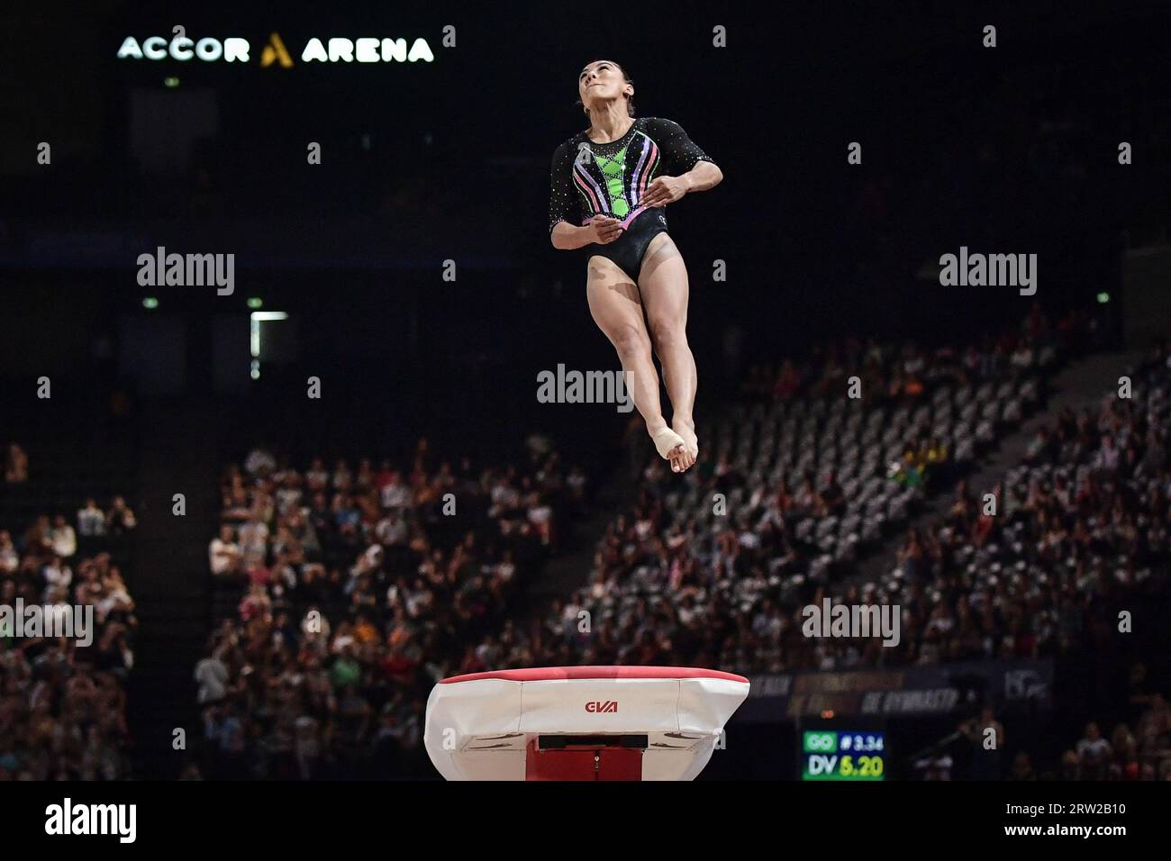 Paris, France. 16th Sep, 2023. Mexican Ahtziri Sandoval competes during ...