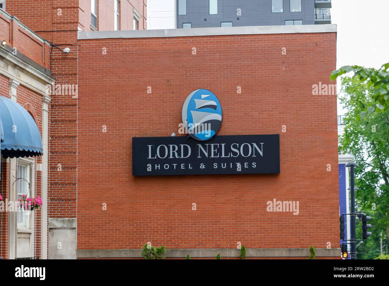 Banner of the historic Lord Nelson Hotel. A grand hotel in Halifax ...