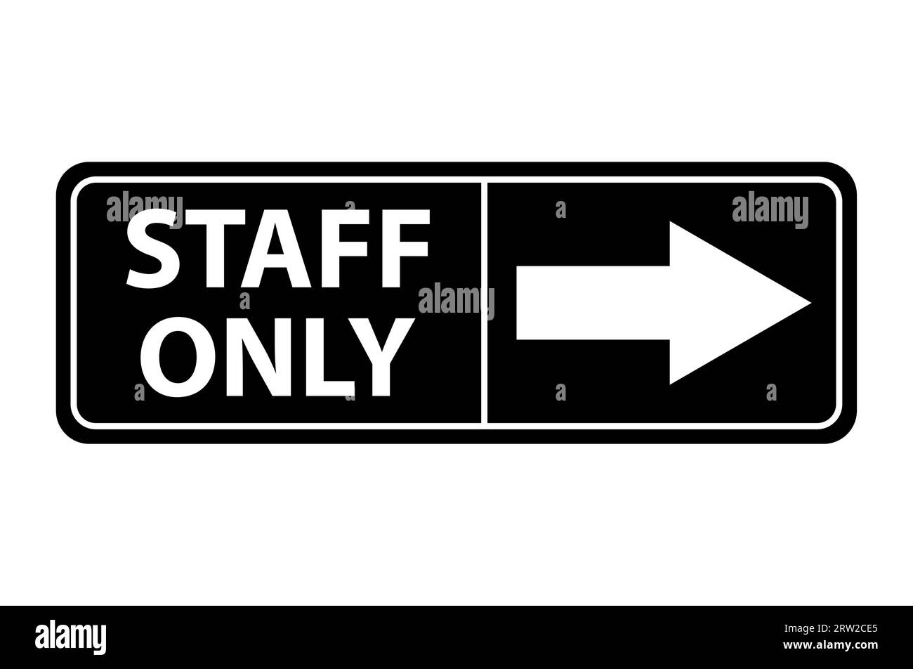 Only staff icon, danger zone symbol, safety entry person sign vector ...