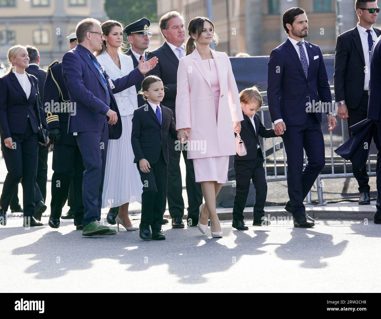 Princess Madeleine, Mr. Christopher O'Neill, Princess Sofia with sons ...