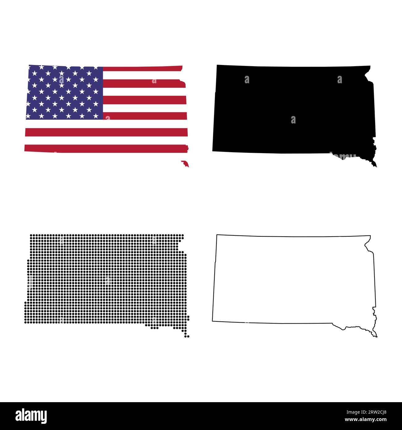 Sioux county map Stock Vector Images - Alamy