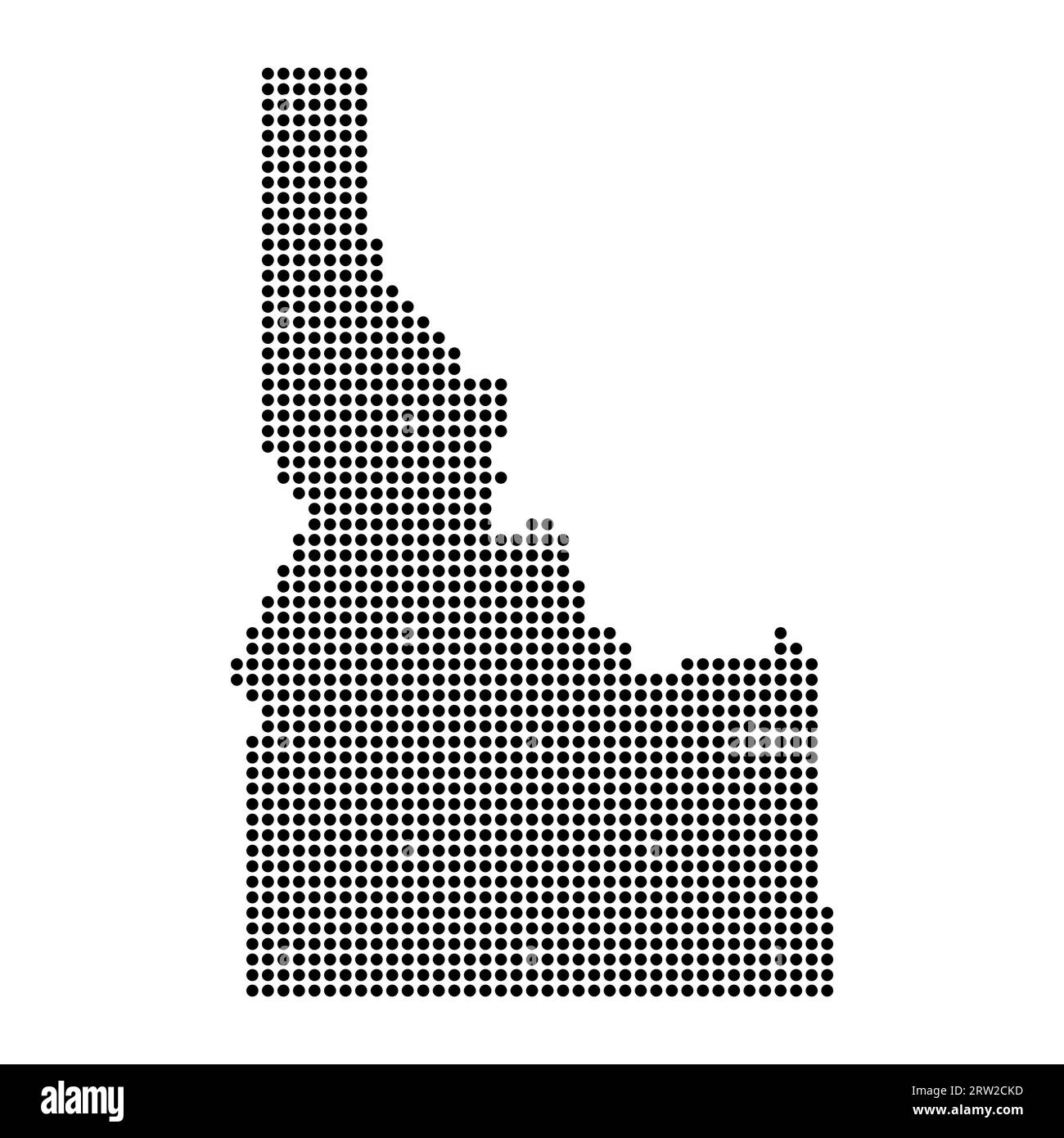Idaho map shape, united states of america. Flat concept icon symbol ...