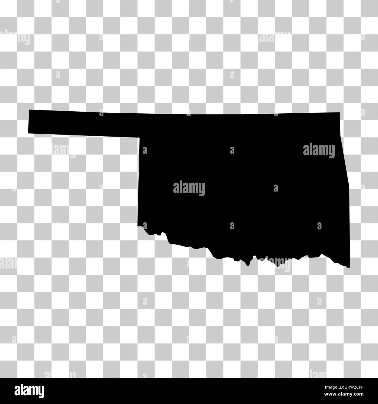 Oklahoma county map Black and White Stock Photos & Images - Alamy