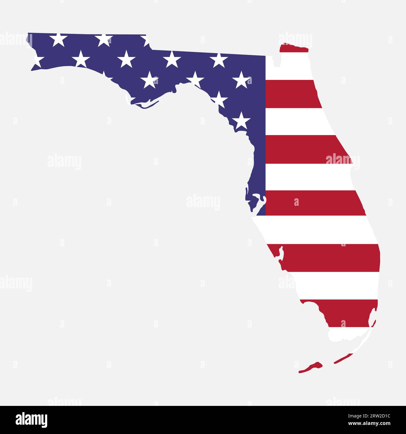 Florida map shape, united states of america. Flat concept icon symbol ...