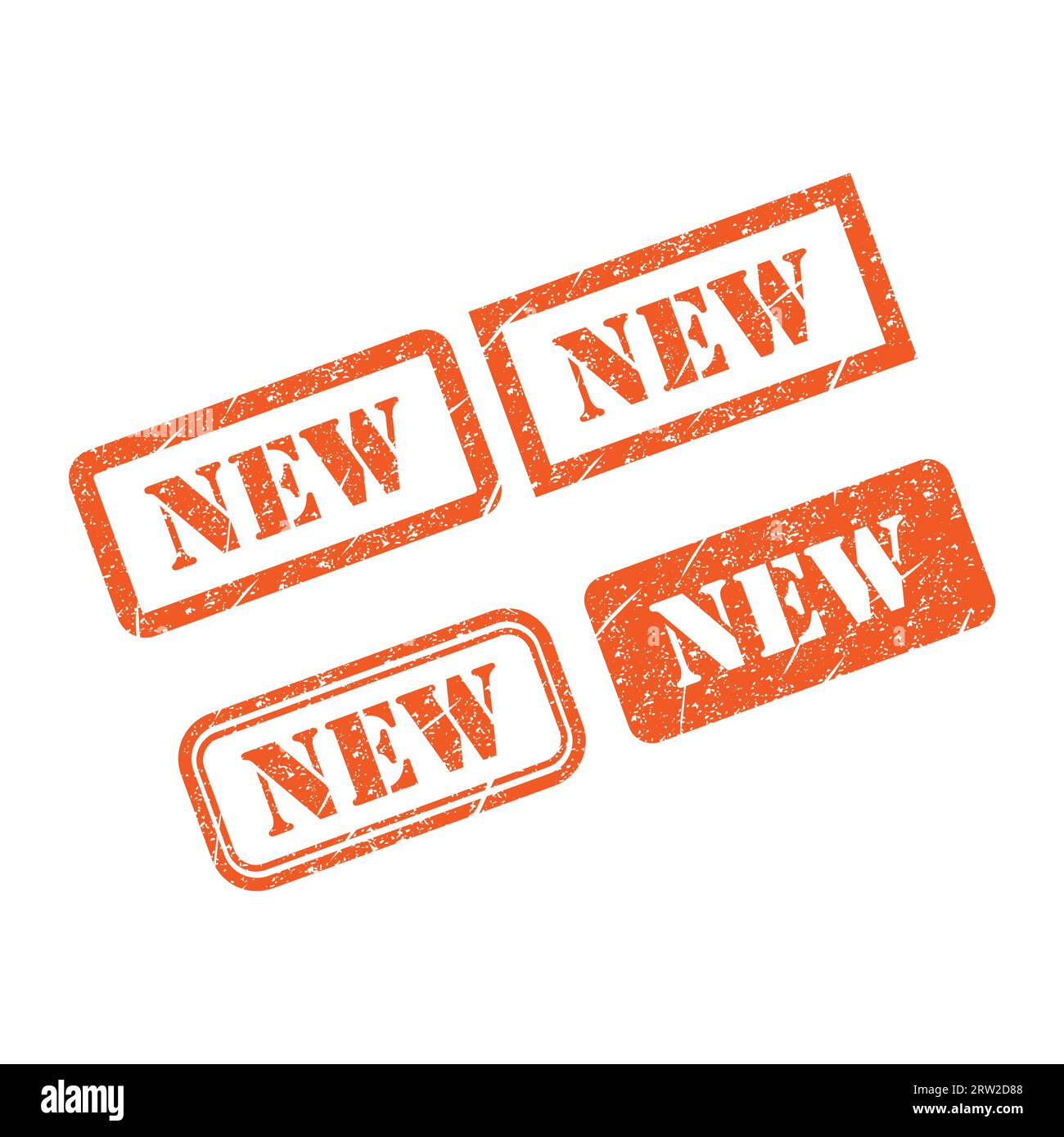 Set of New stamp symbol, label sticker sign button, text banner vector ...
