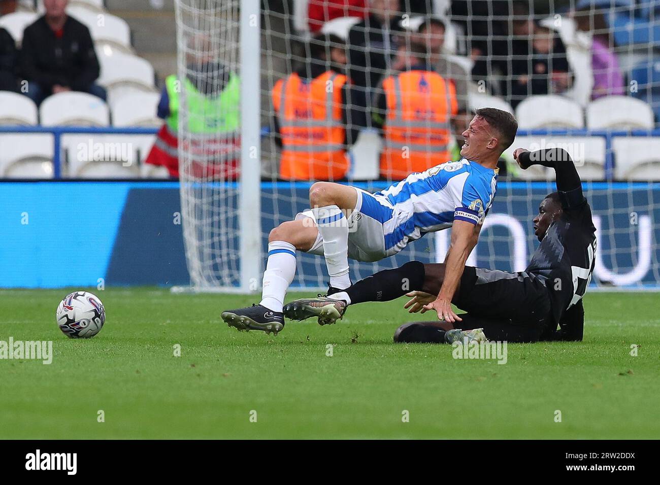 Huddersfield, UK. 16th Sep, 2023. Jonathan Hogg of Huddersfield Town is ...