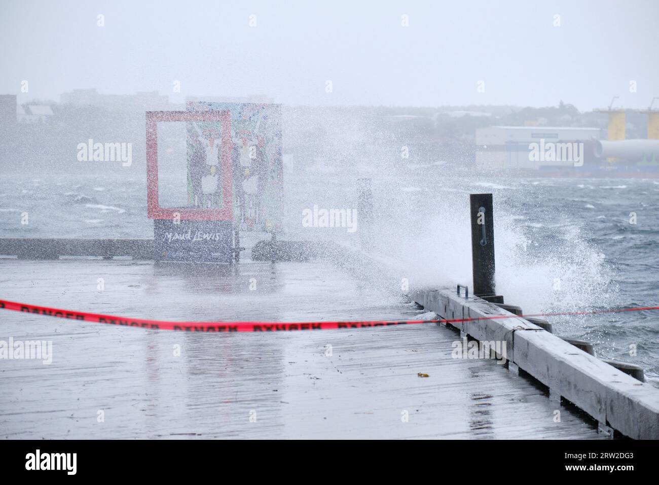 Halifax, Nova Scotia, Canada. September 16, 2023. As hurricane Lee hits ...