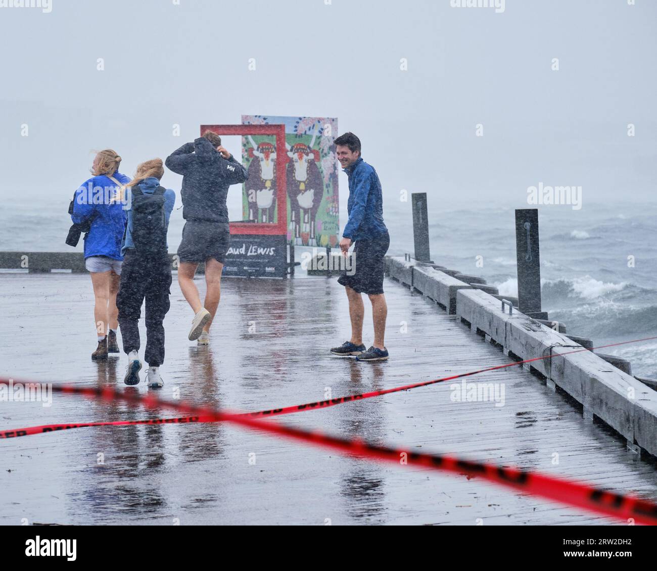 Halifax, Nova Scotia, Canada. September 16, 2023. As hurricane Lee hits ...