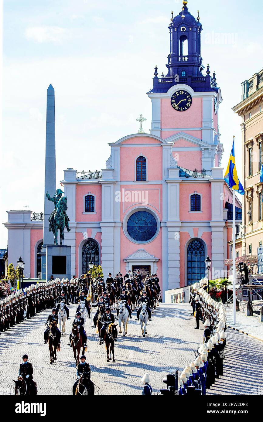 Stockholm, Schweden. 16th Sep, 2023. King Carl Gustaf and Queen Sylvia ...