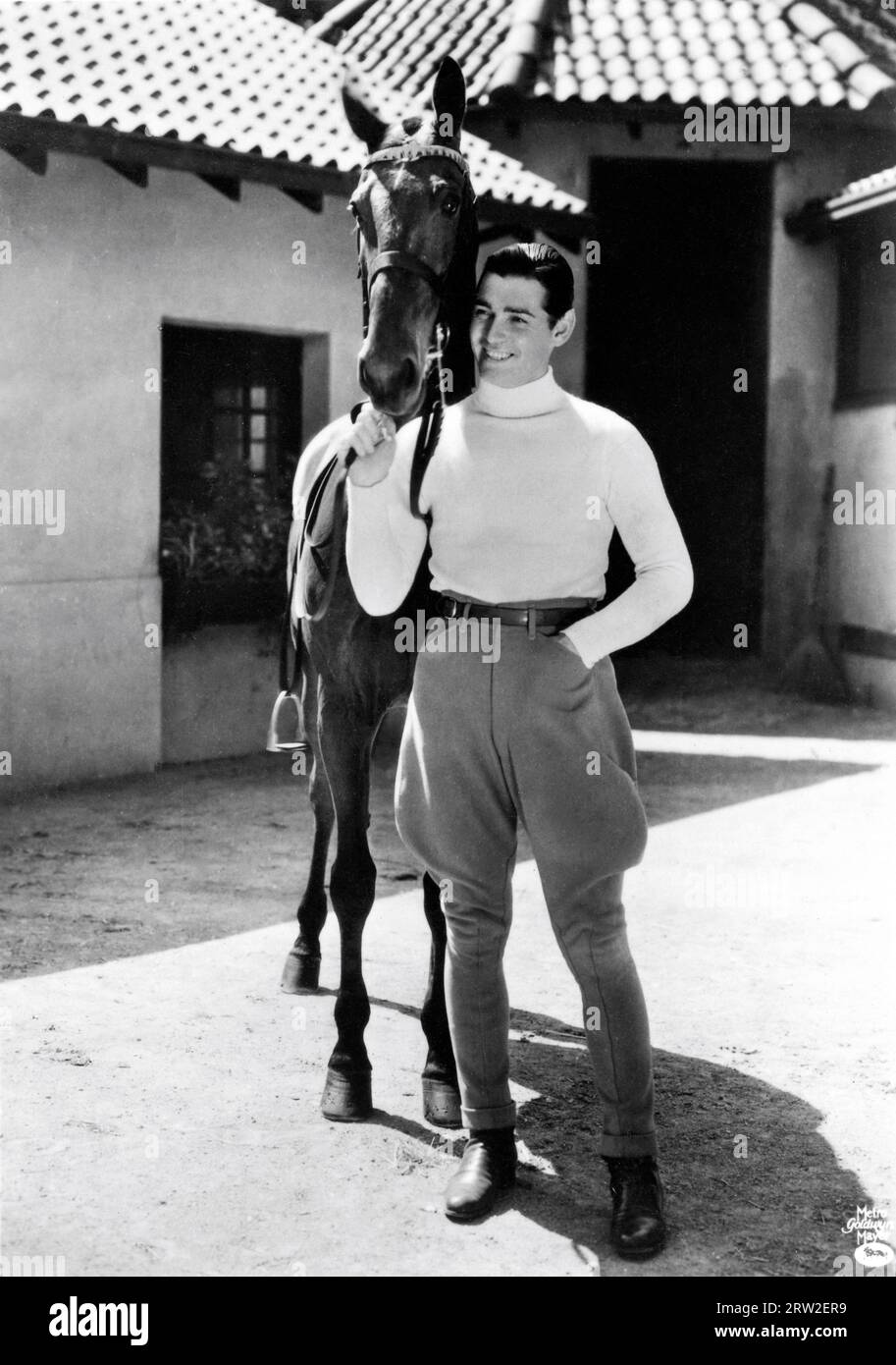 CLARK GABLE candid full length portrait with Horse by GEORGE HURRELL ...