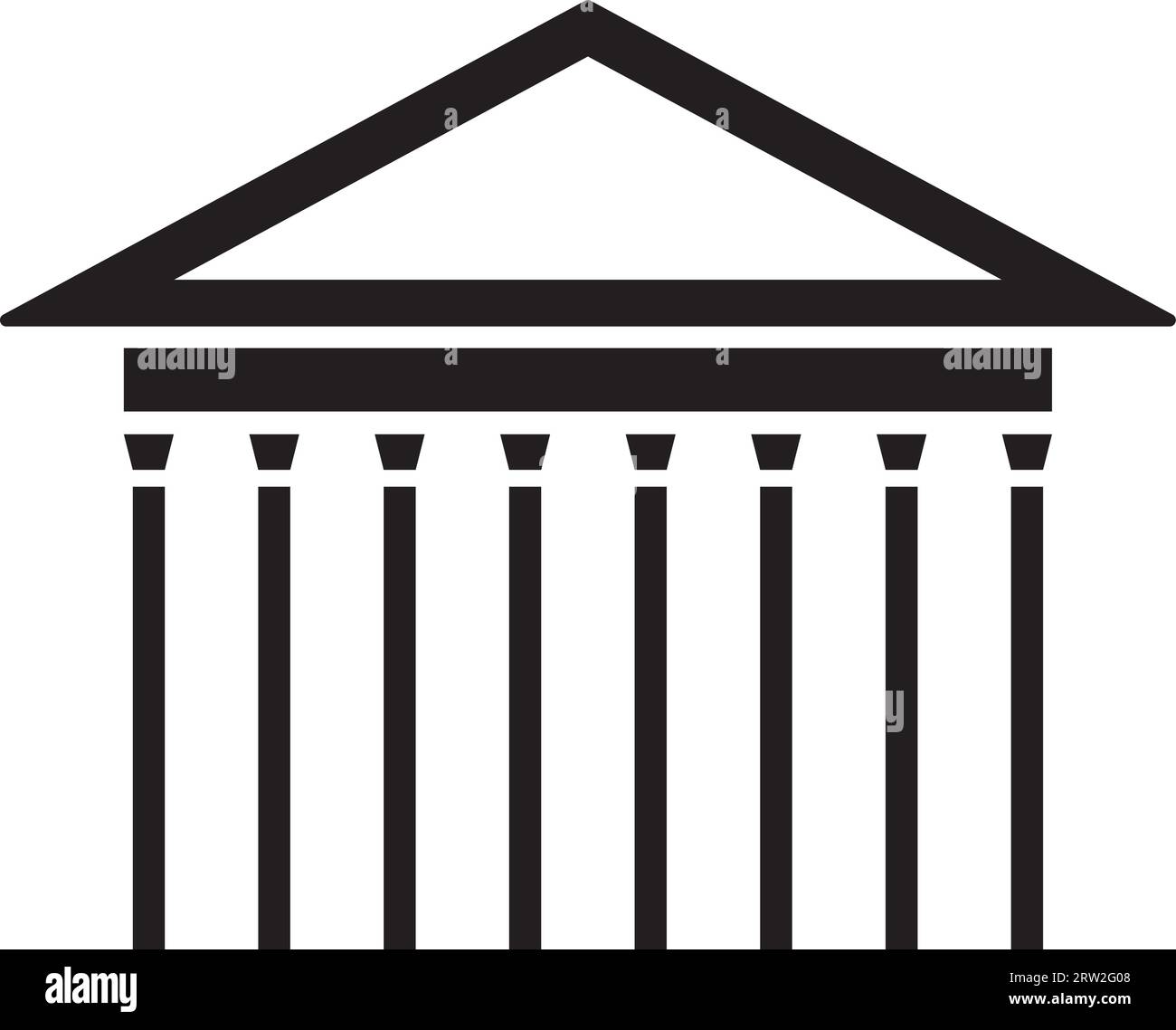 Simple Black Flat Drawing Of The Pantheon Rome Stock Vector Image And Art Alamy