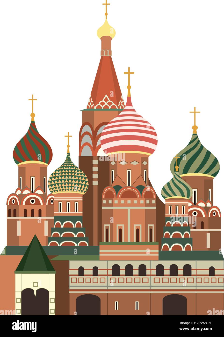 Colorful cathedral Stock Vector Images - Alamy