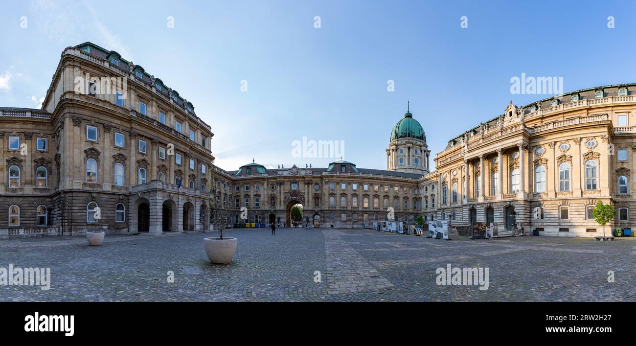 A picture of the Lion's Courtyard of the Buda Castle., with the ...