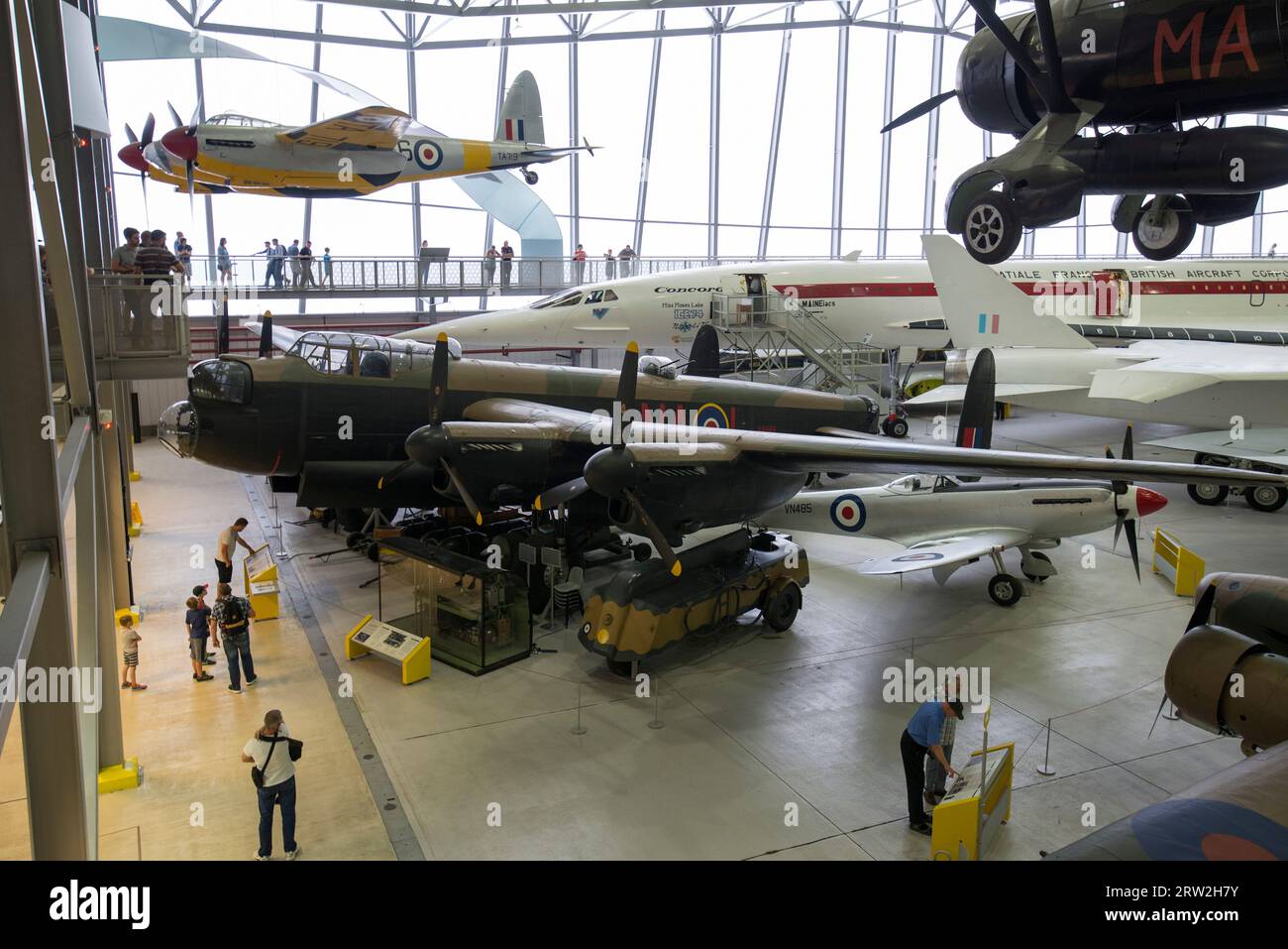Lancaster Mk X with a Mosquito, Concorde, P51 Mustang, TSR-2 and a ...