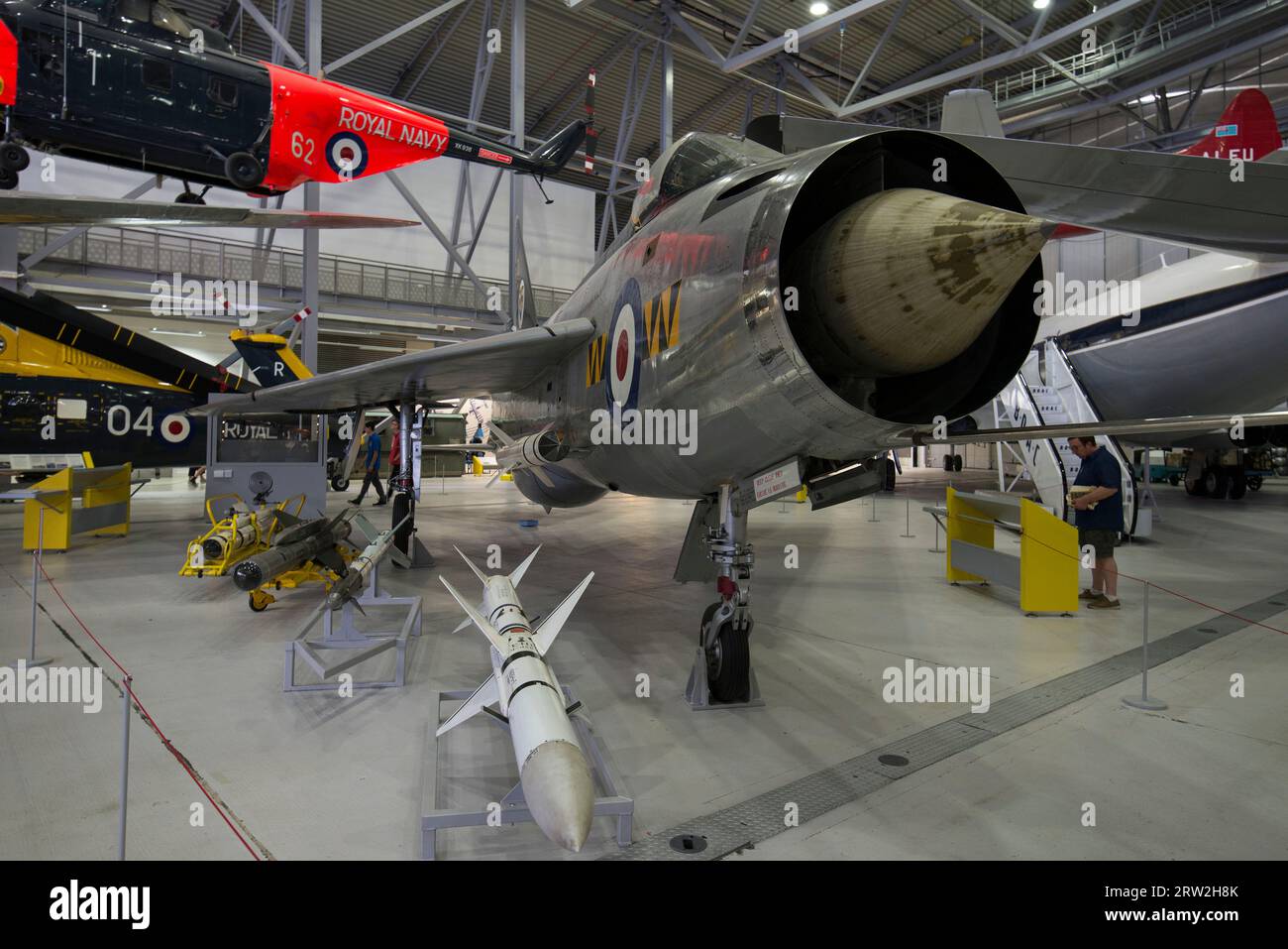 English Electric Lightning Mk I on display at IWM Duxford Stock Photo ...