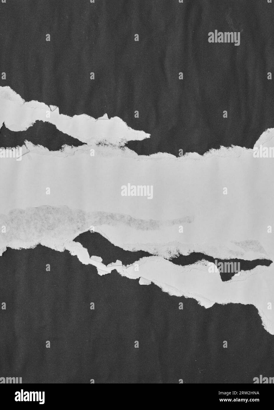 Black and White Torn Paper Collage Style, Ripped Paper Effect, Texture ...