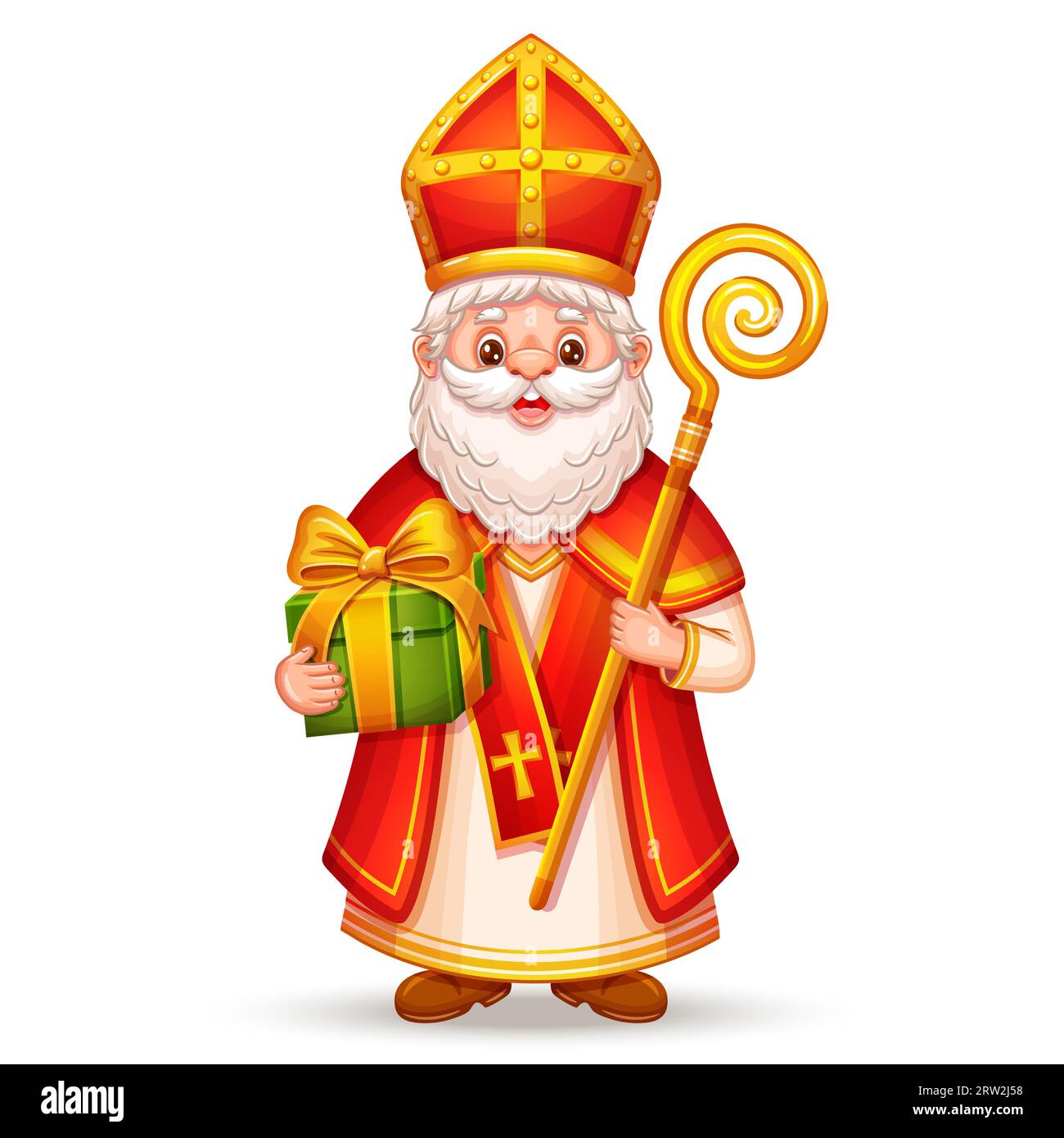 Icon of st nicholas Stock Vector Images - Alamy