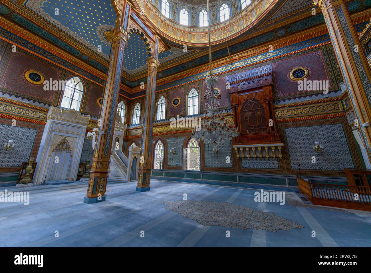 Istanbul, Turkey, September 11, 2023: Yildiz Hamidiye Mosque built by ...