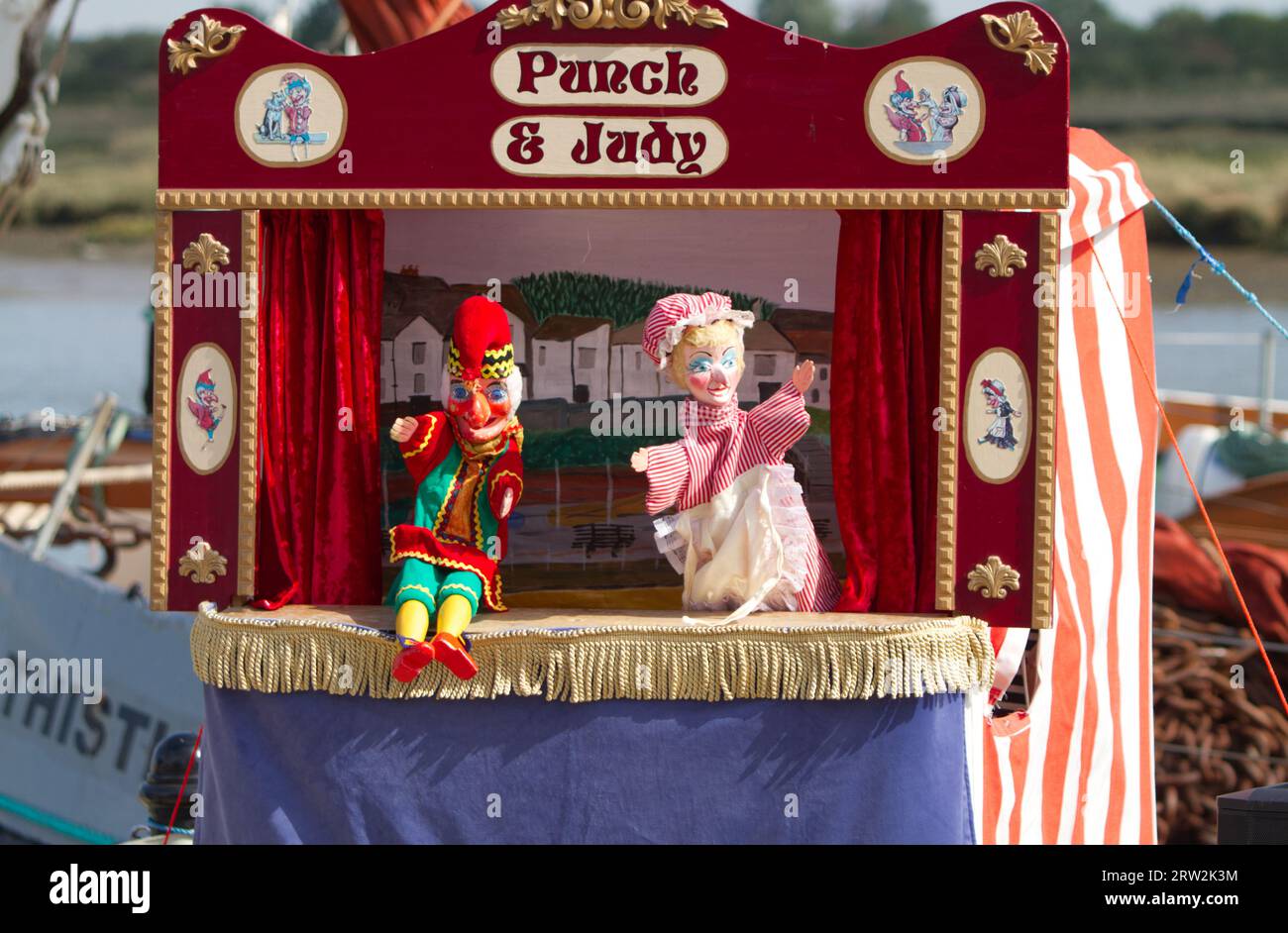Maldon Regatta 2023. The Punch and Judy show in full swing. This ...