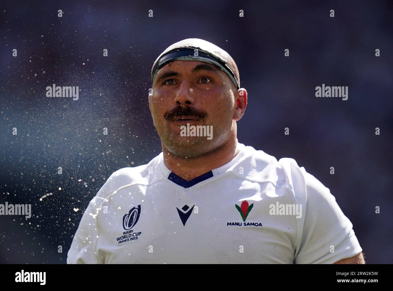 Samoa's James Lay during the Rugby World Cup 2023, Pool D match at the ...