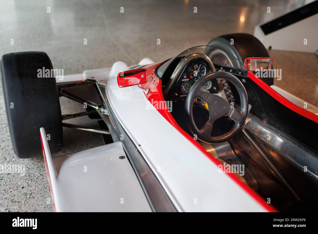 White Italian Formula Three Car Dallara F380 from the 1980s Stock Photo ...