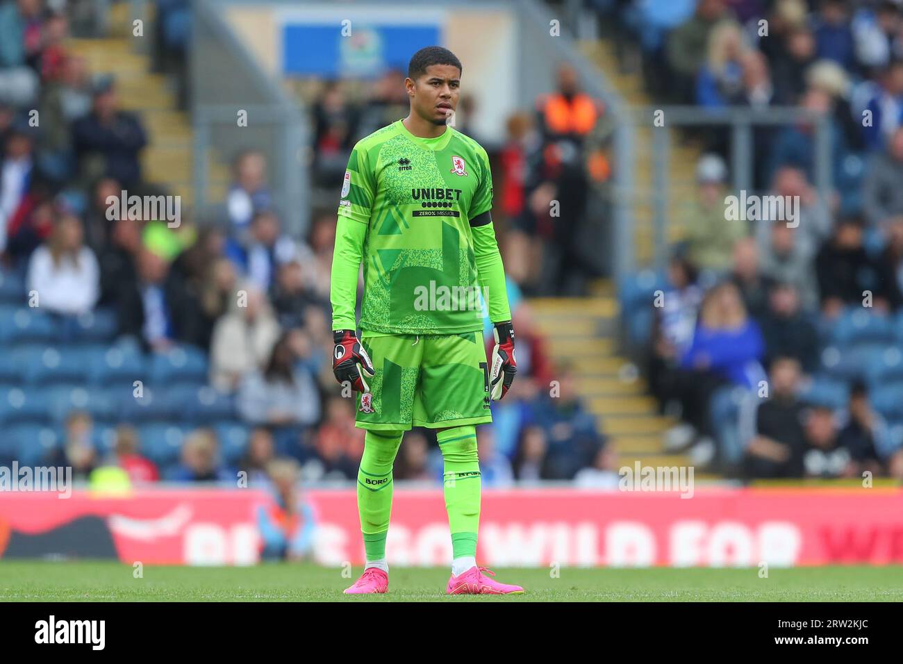 Seny Dieng #1 of Middlesbrough during the Sky Bet Championship match ...