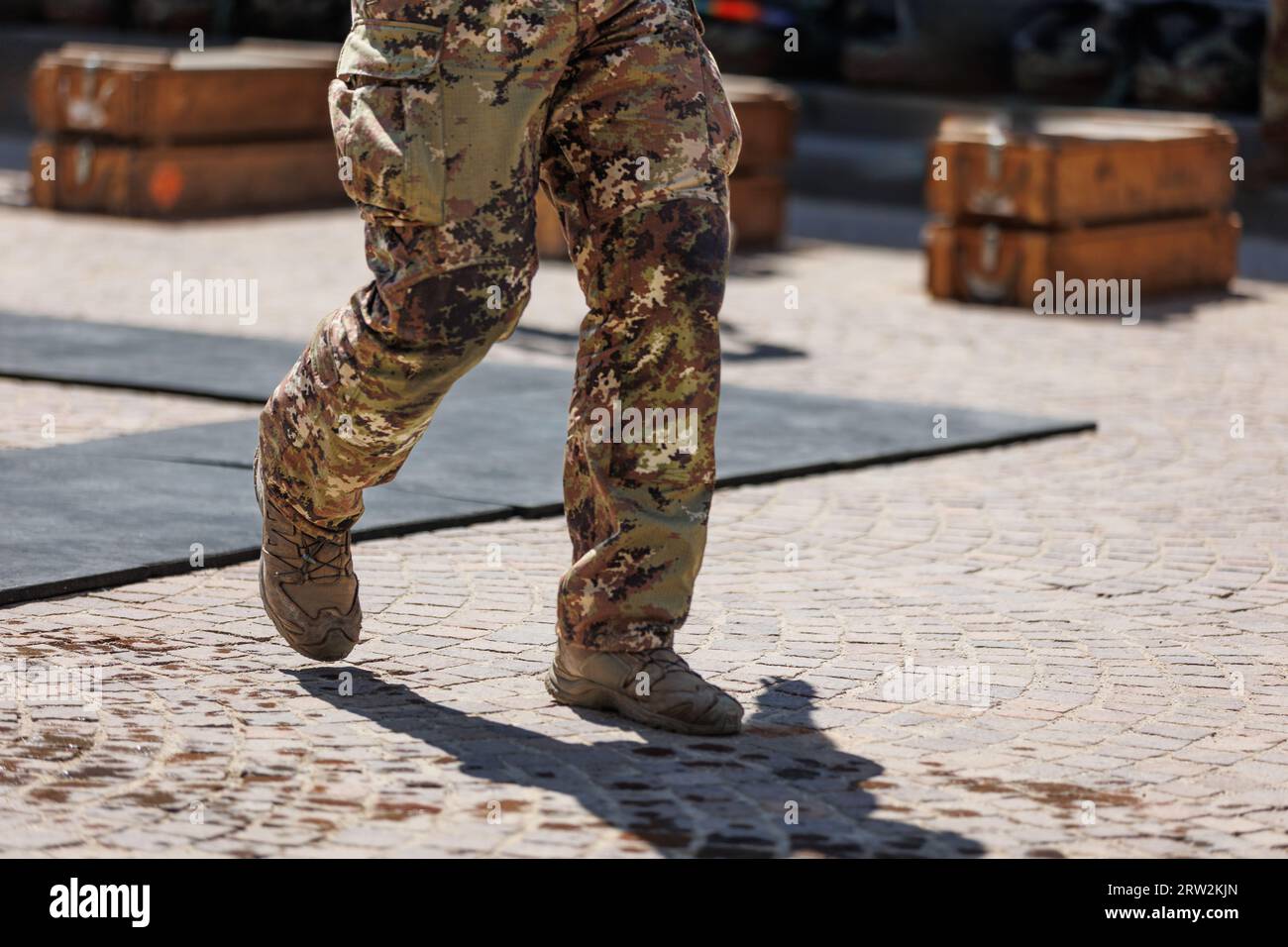 Military Boot Camp: Fitness Workout and Activities Stock Photo - Alamy