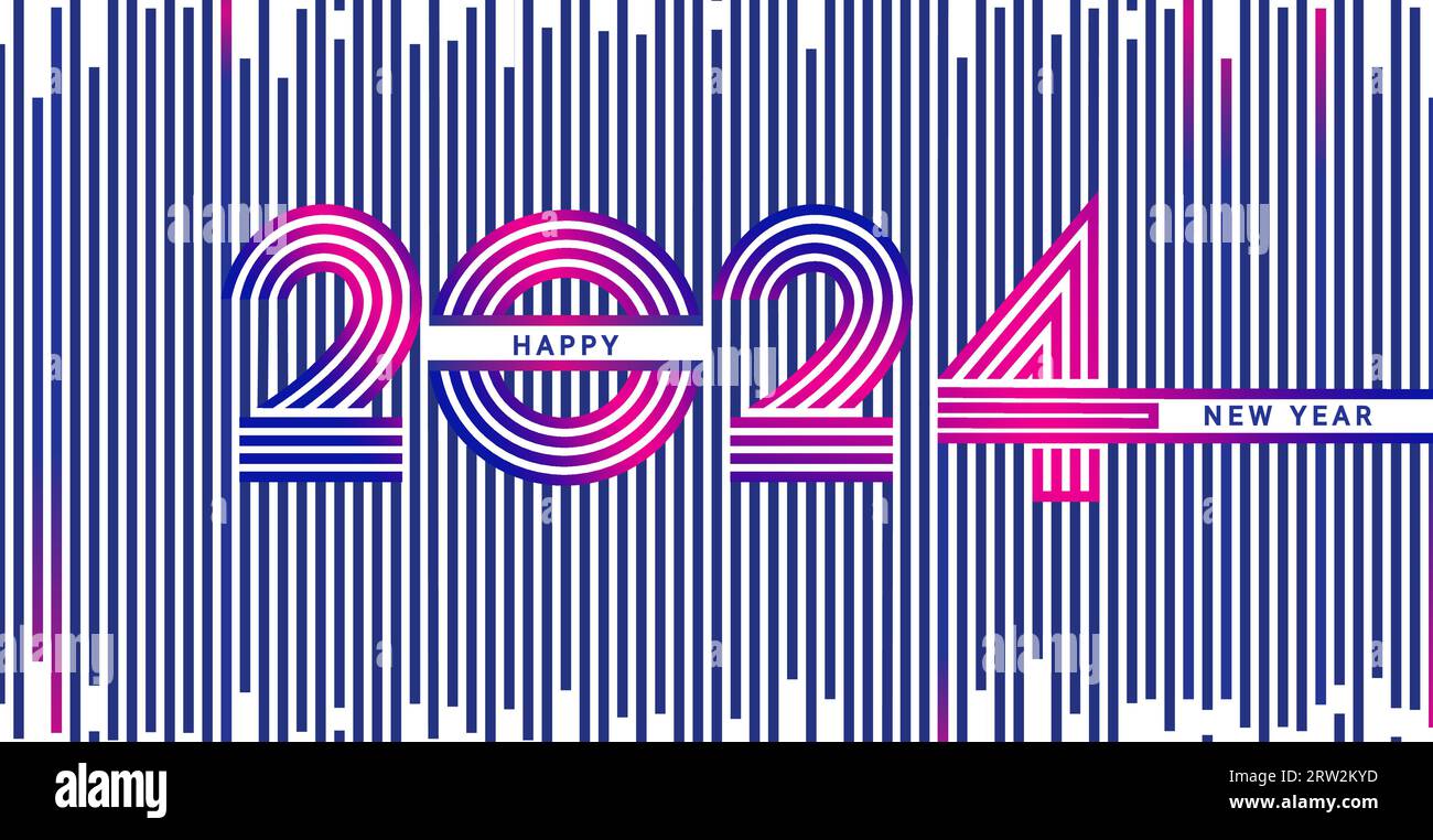 Modern line banner for 2024 Stock Vector Image & Art - Alamy
