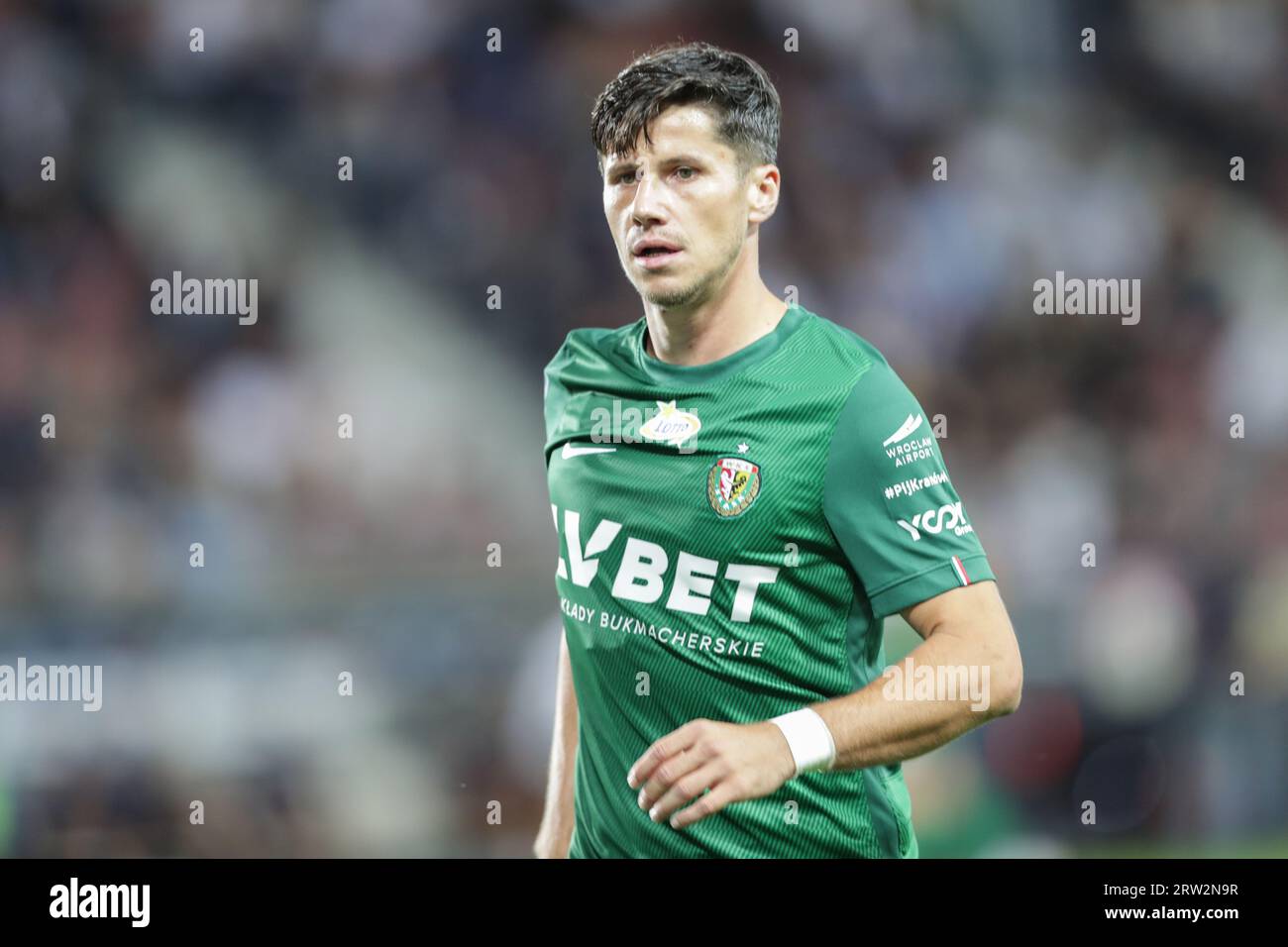 Petr Schwarz of Slask Wroclaw seen during the Polish PKO Ekstraklasa ...