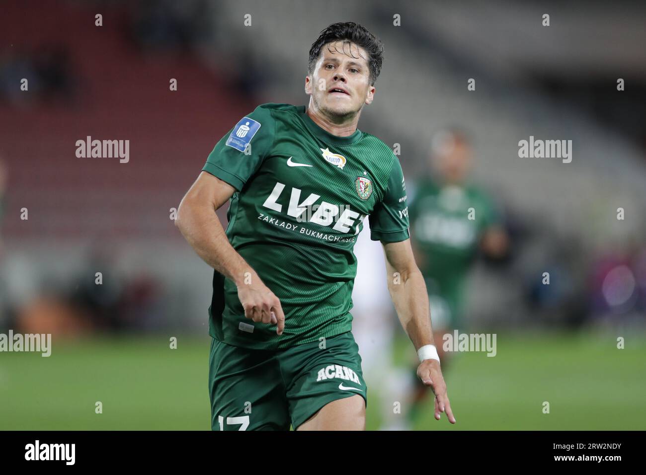Petr Schwarz of Slask Wroclaw seen during the Polish PKO Ekstraklasa ...