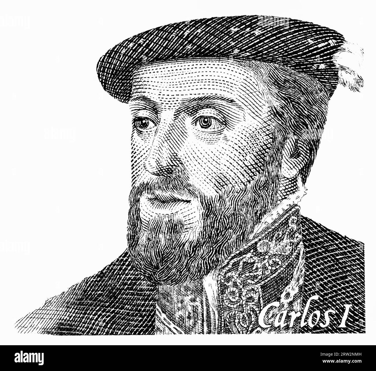 SPAIN - CIRCA 1979: printed in the Spain shows Carlos I King of the ...