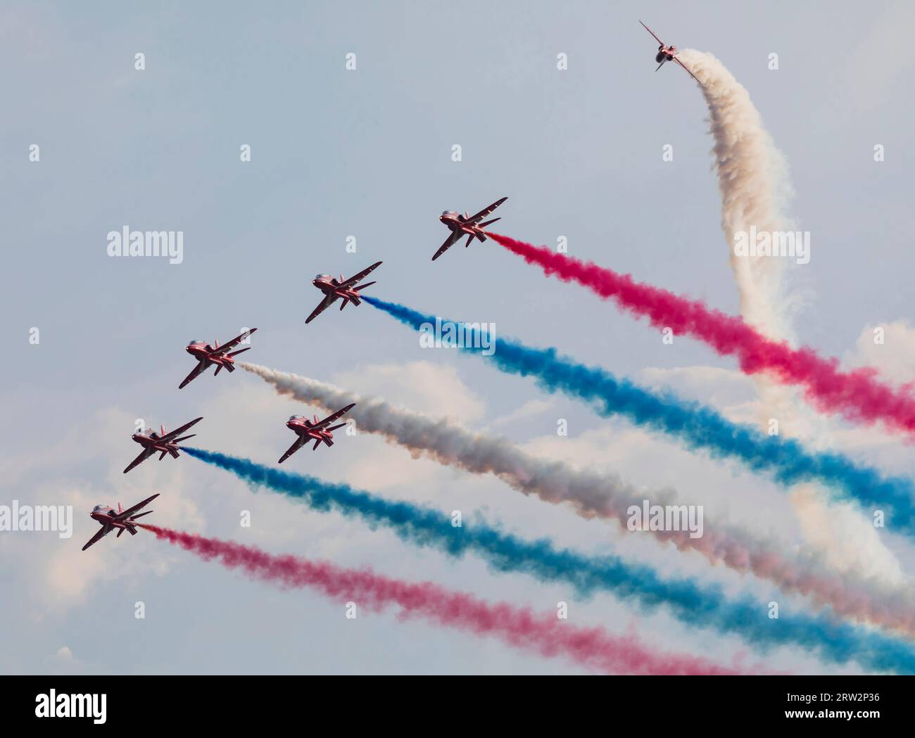 Duxford, Cambridgeshire, UK. 16th Sep 2023. The RAF Aerobatic Team, the ...