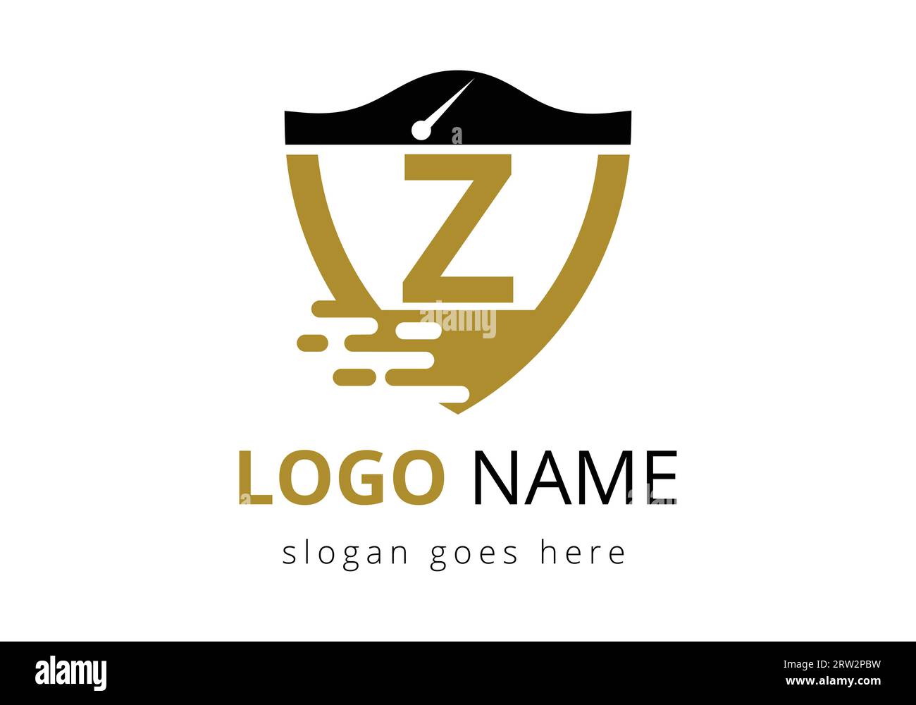 Initial Z monogram alphabet with Speed Logo Design. Modern Letter with ...